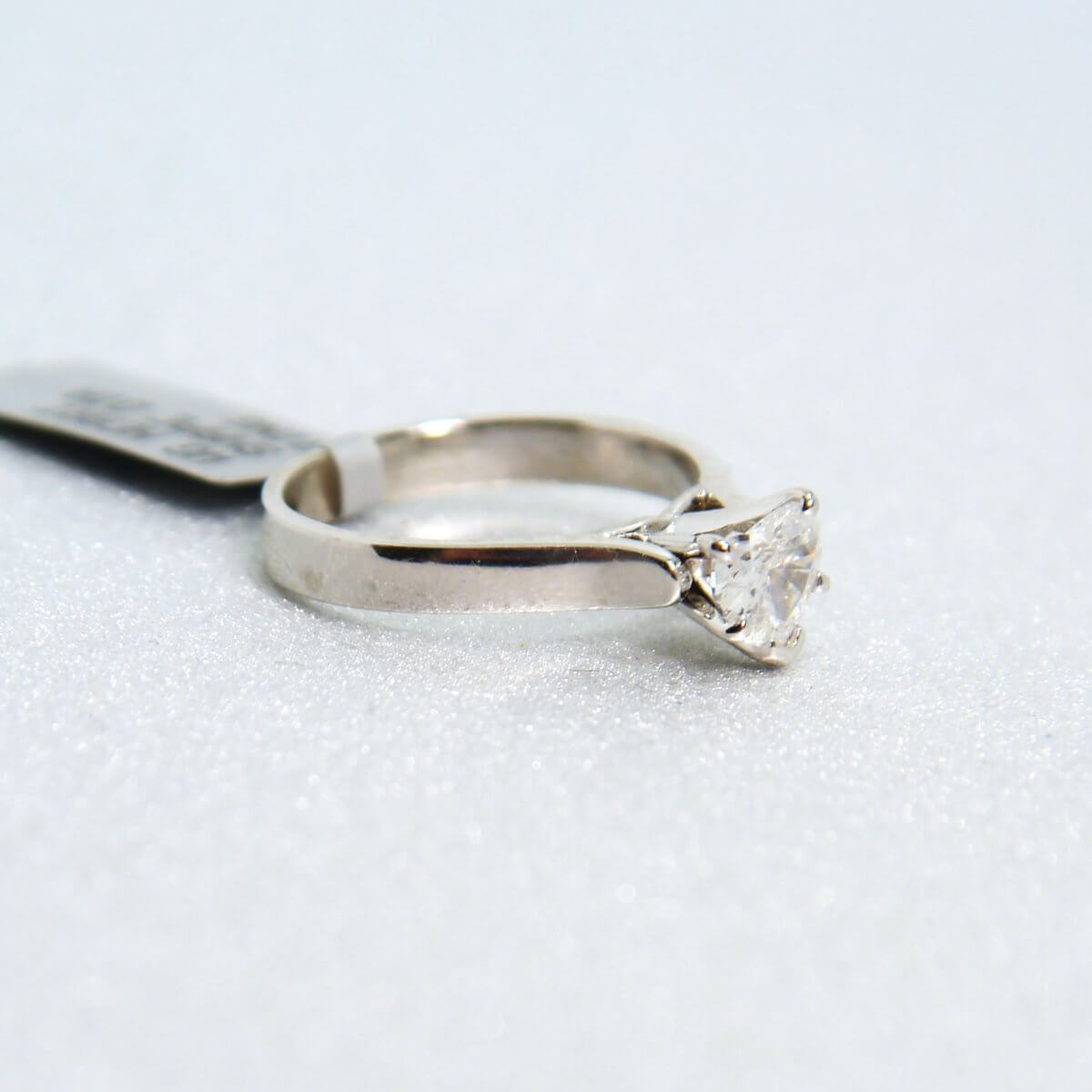 Heart-Shaped Diamond Solitaire Engagement Ring in 14k White Gold ...